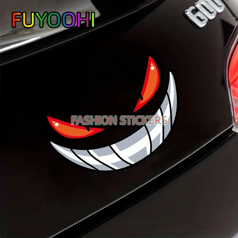 FUYOOHI Demon Eyes Car Decals Expression Sticker Electric Motorcycle ...
