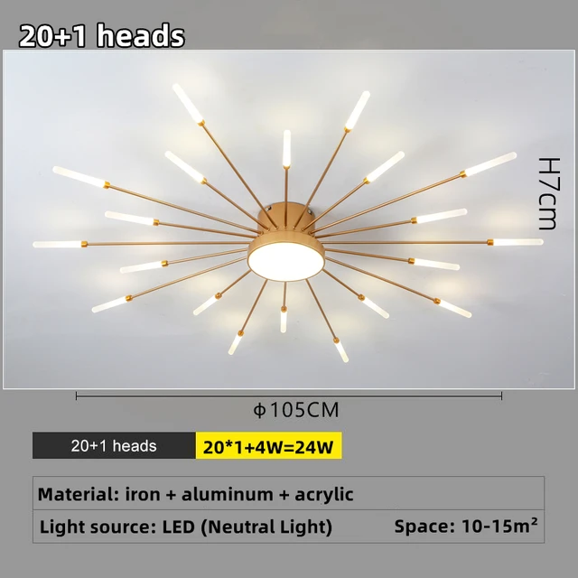 Firework Shaped LED Ceiling Light Chandeliers - Lighting4Home