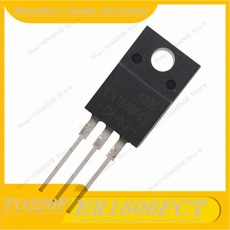 10PCS-50PCS ER1606FCT TO-220F ER1606 TO220F Switching rectifier 16A ...