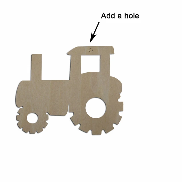 Wooden Tractor
