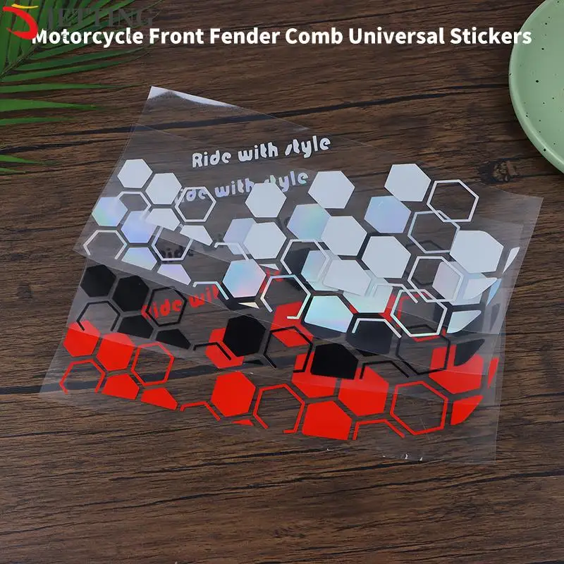 Motor-Front-Fender-Comb-Vinyl-Sticker-Universal-Style-Motorcycle-Body ...