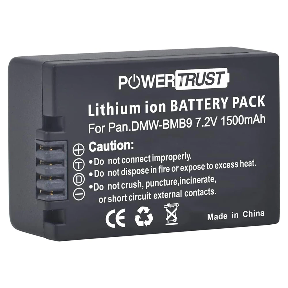 DMW-BMB9E BMB9 BMB9PP Battery for Panasonic Lumix DC FZ82 FZ83 DMC FZ72 ...