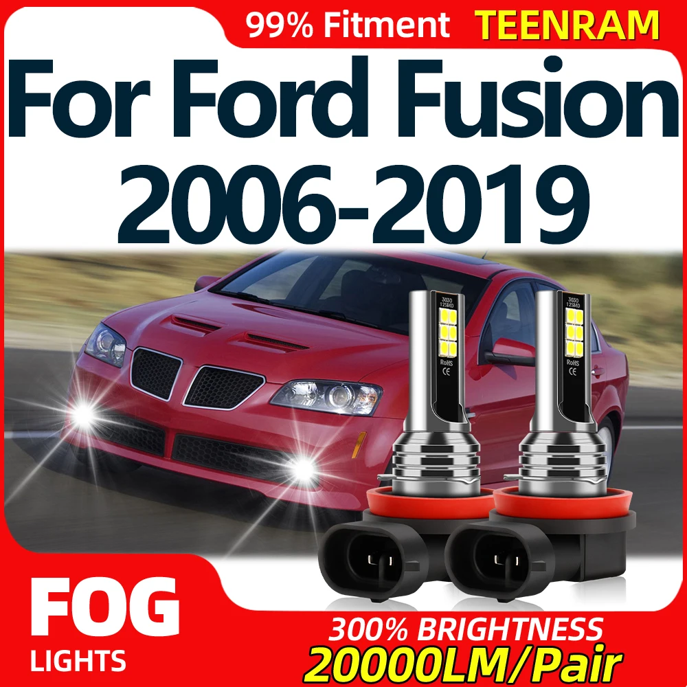 2PCS H11 Canbus LED Car Fog Lights Bulbs 20000LM Super Bright Fog Lamps ...