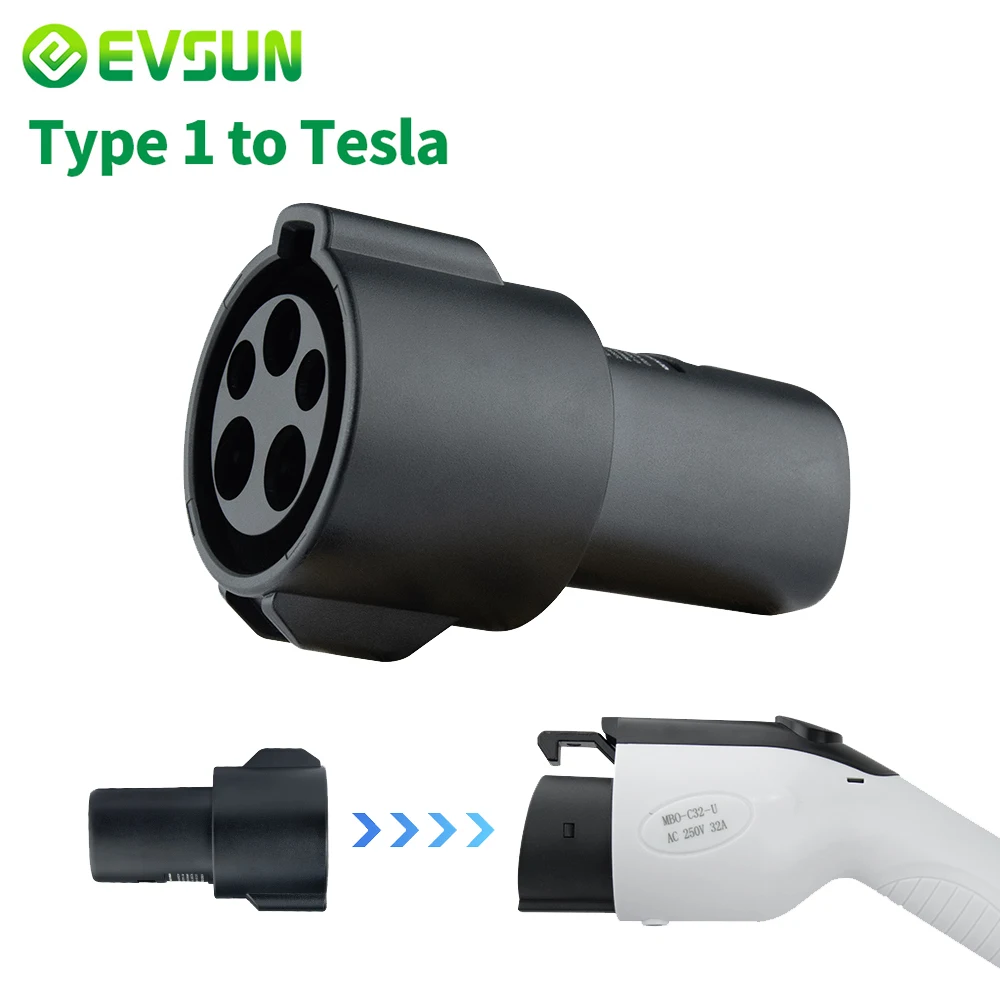 EVSUN-Electric-Car-Charging-Connector-SAE-J1772-Type-1-to-Tesla ...