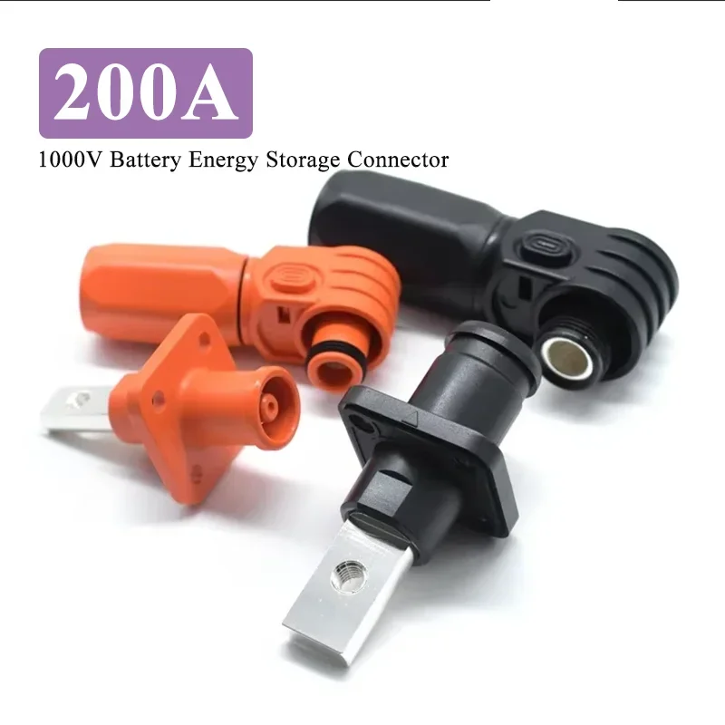 DC 200A 1000V Battery Energy Storage Connector Single Core Quick Plug ...