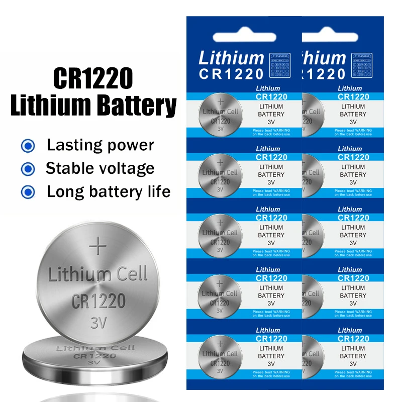 5-50PCS-CR1220-LM1220-BR1220-KCR1220-3V-Lithium-Battery-For-Toy-Watch ...