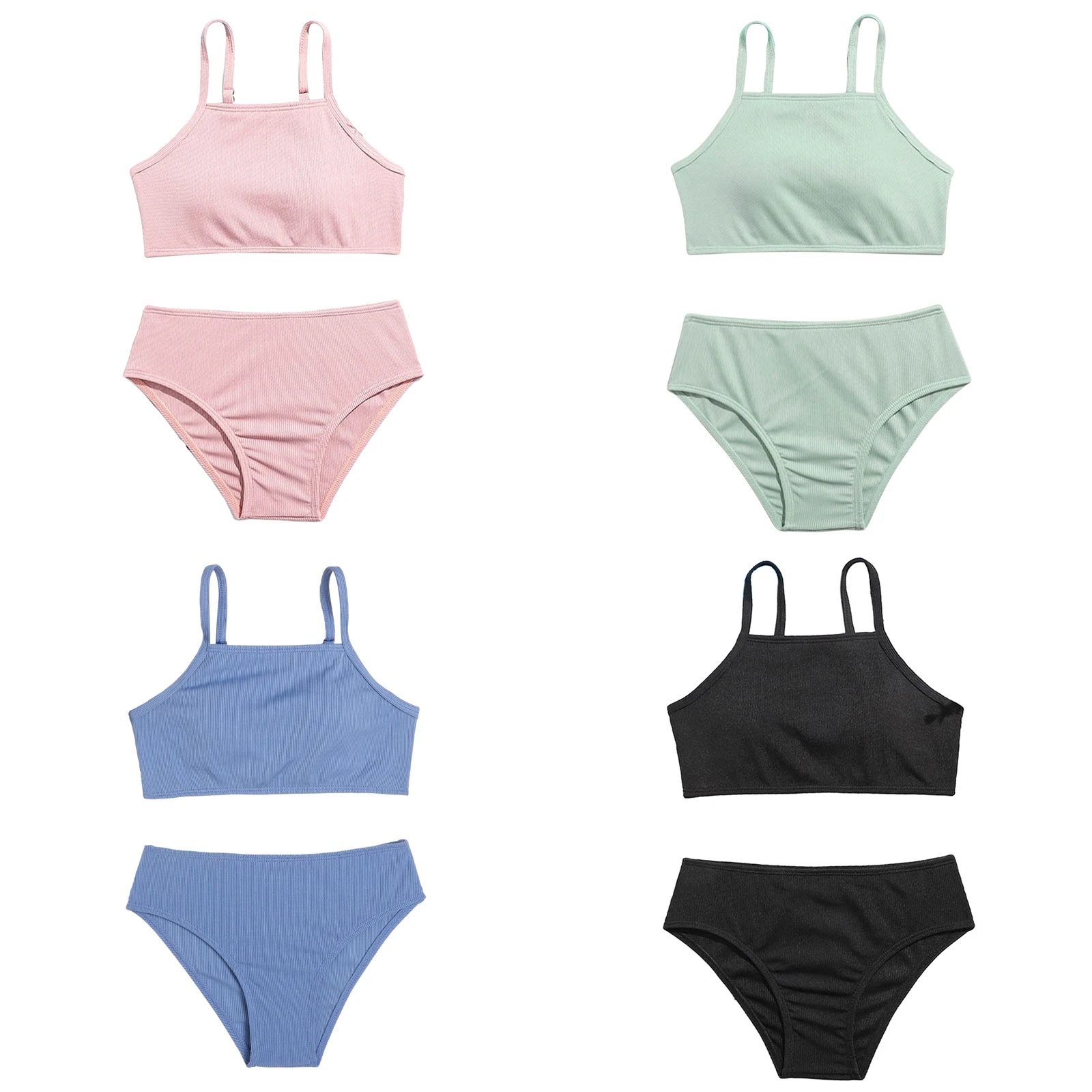 Children-Two-Piece-Bathing-Suit-8-15-Years-Swimsuit-For-Girls-Summer ...