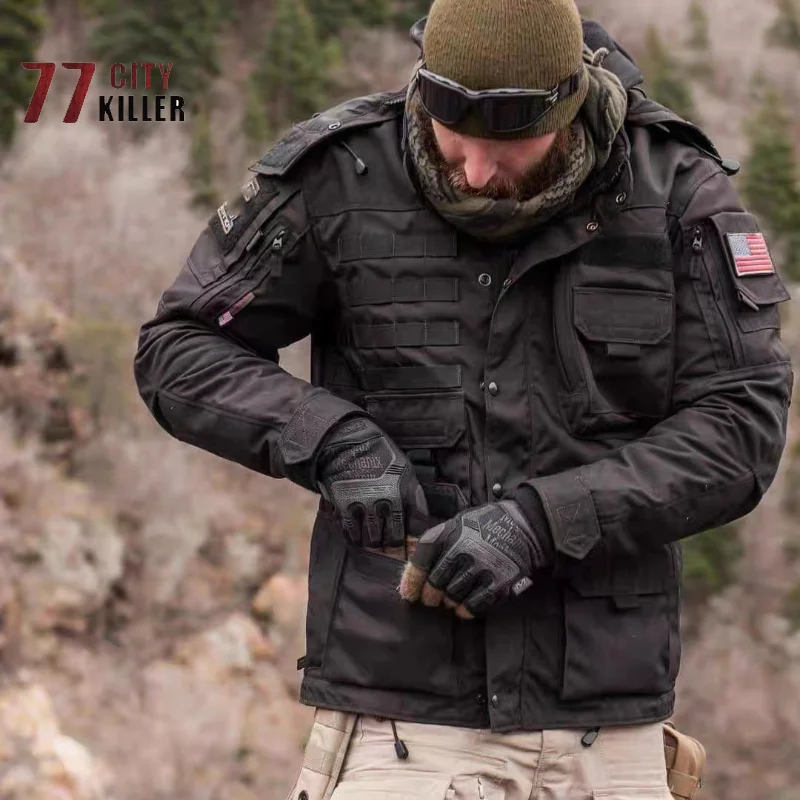 Men All-terrain Versatile Tactical Jackets Thermal Military Bomber ...