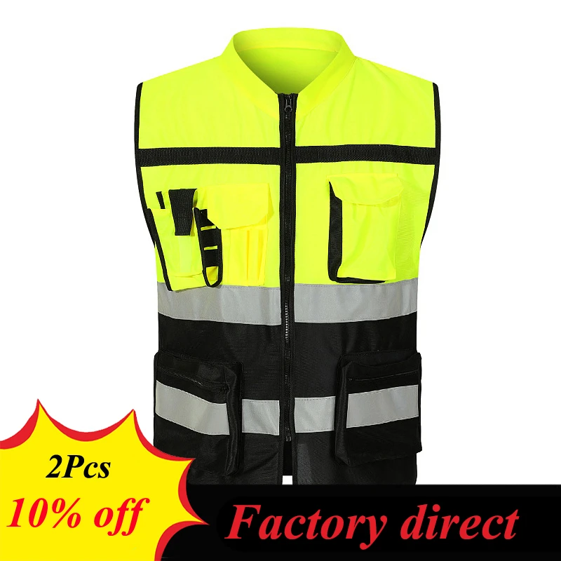 Outdoor Work Reflective Safety Jacket Sports Motorcycle Riding Running ...
