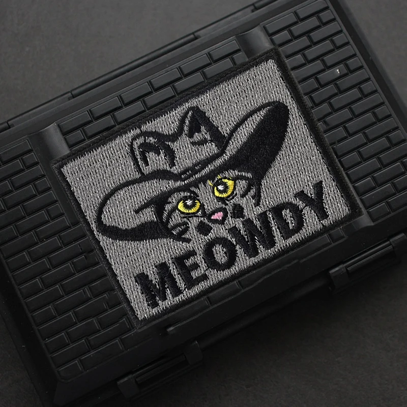 Meowdy-Cats-Morale-Patch-Meme-Military-Badge-Murph-Hook-Loop ...