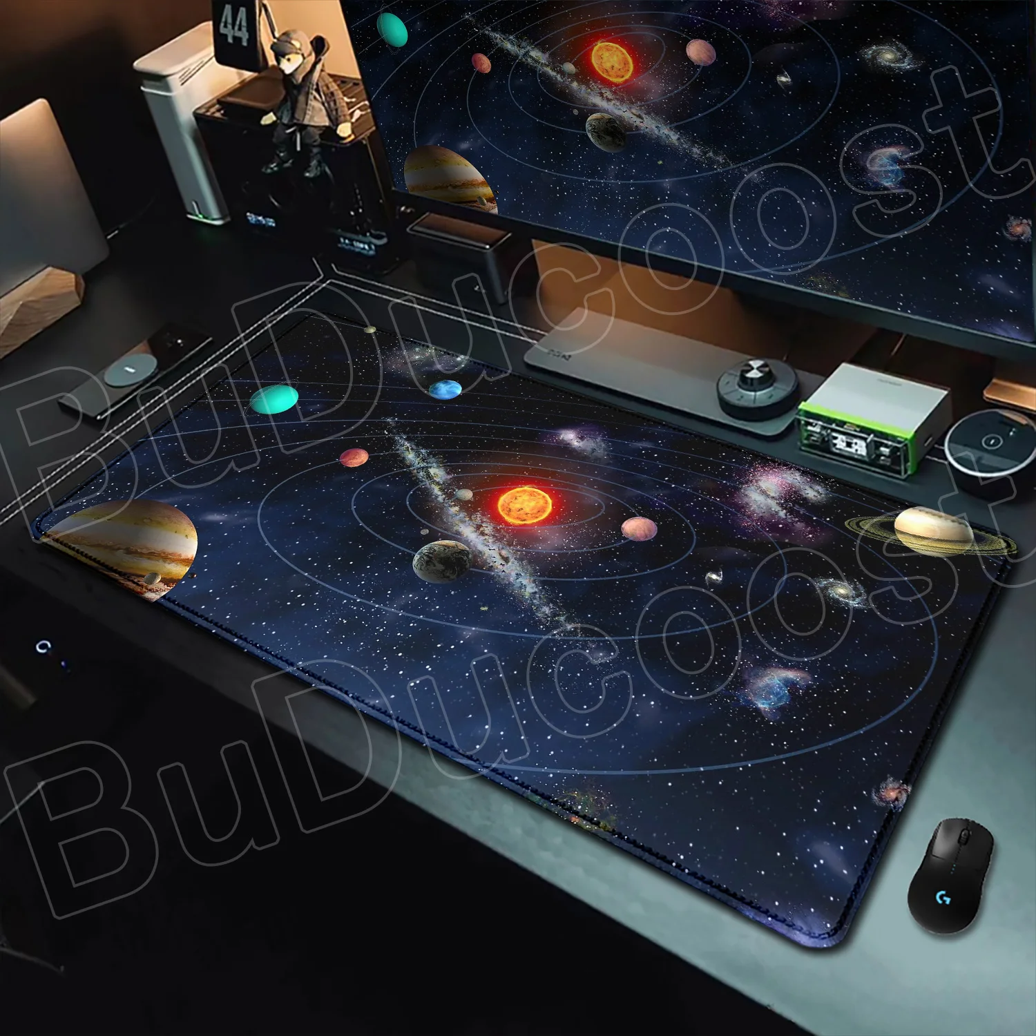 Planets in The Solar System Mouse Pad Gamer Space Universe Game Home ...