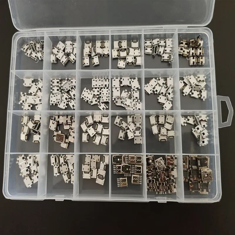 240pcs-box-24-Models-Micro-USB-Soldering-Connectors-For-MP3-4-5-Huawei ...