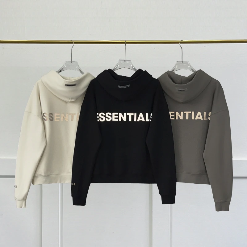 ESSENTIALS Sudadera con capucha de gran tamaño para hombre, suéter con ...
