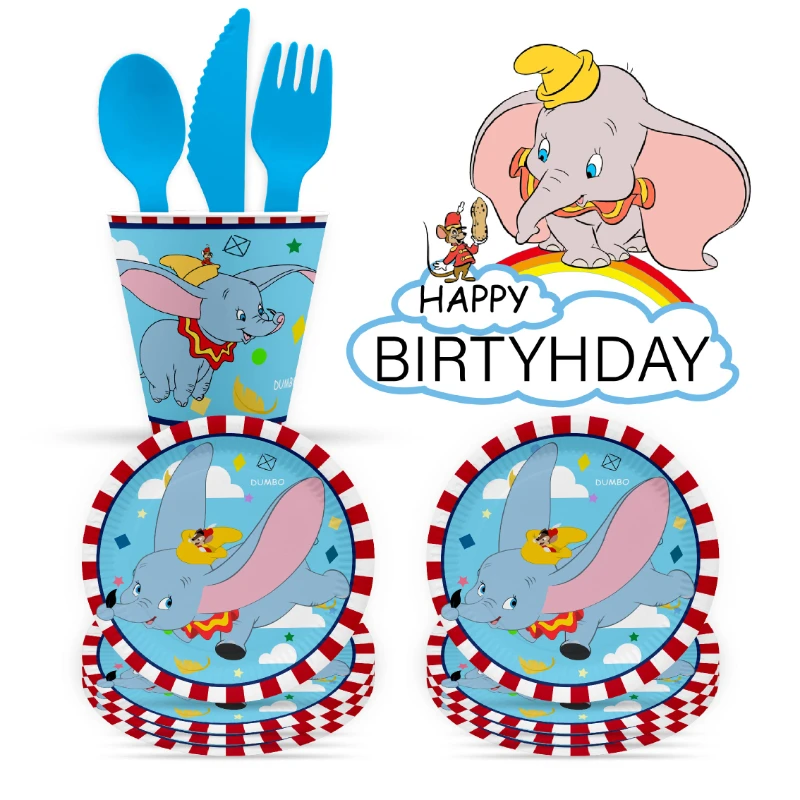 Disney Dumbo Theme Cute Cartoon Disposable Party Supply Honeycomb Paper ...
