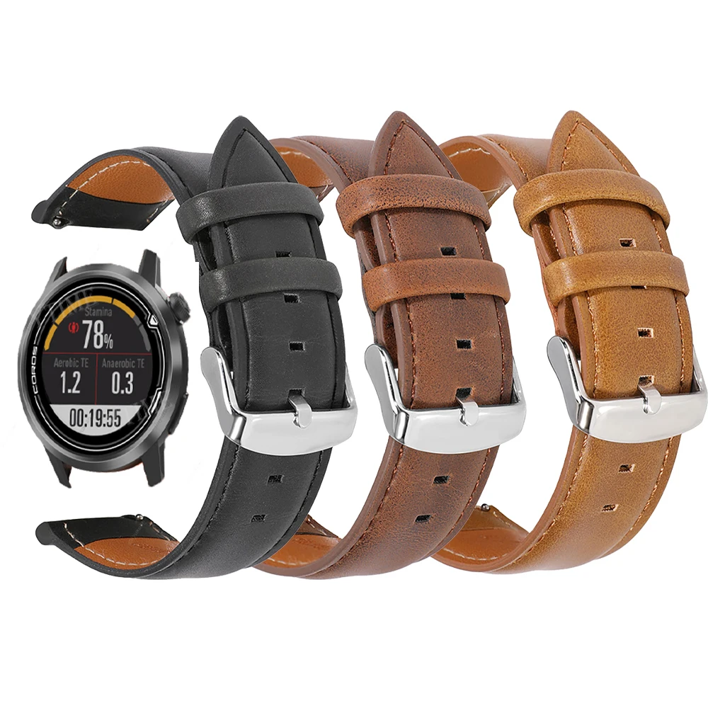 20mm 22mm Leather Wrist Band For COROS APEX 42mm 46mm Strap Watchband ...