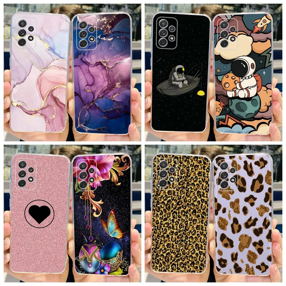 For Samsung Galaxy A32 5G Case Luxury Marble Slim Funda Soft Silicone ...