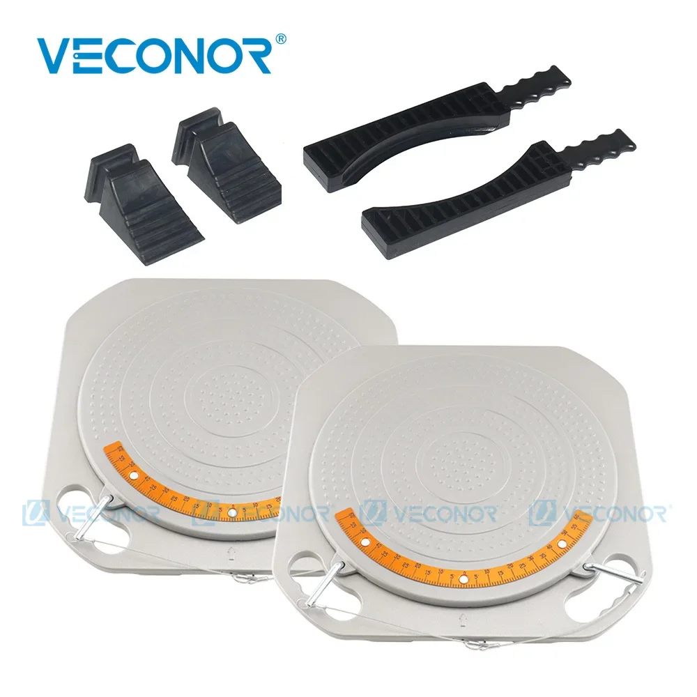 Low Profile Wheel Alignment Turn Plates 4-Ton Capacity Turntables Brass ...