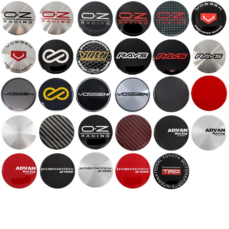 4pcs-65mm-OZ-Racing-Hubcaps-Emblem-Badge-Decal-Cover-Car-Wheel-Center ...