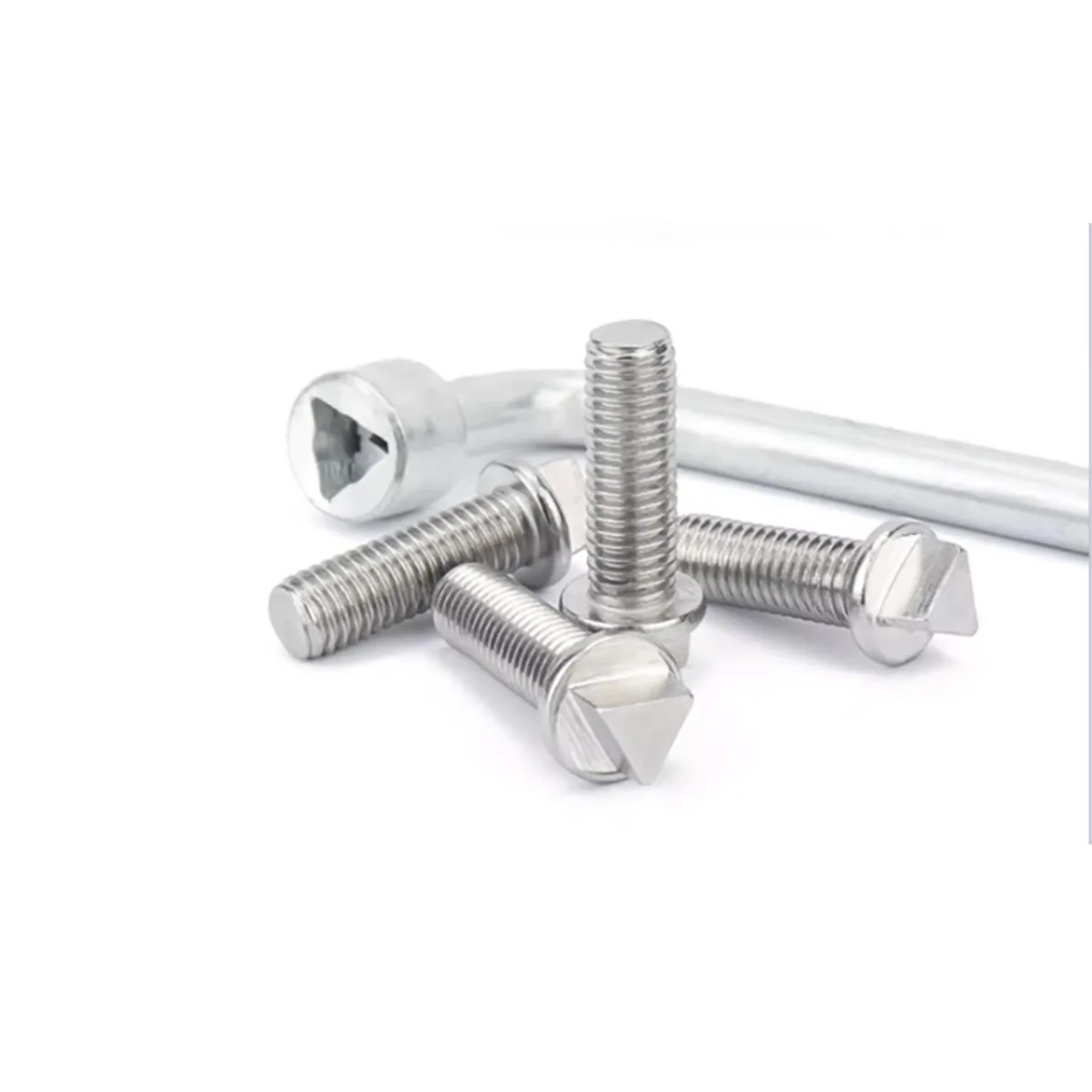 Tornillo antirrobo de cabeza triangular de acero inoxidable 304 M6-M10 ...