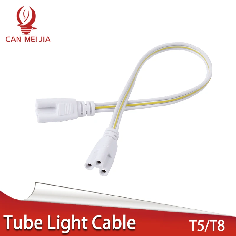 6pcs/lot T8 T5 LED Tube Wire Connector 30CM 50CM Led lighting ...