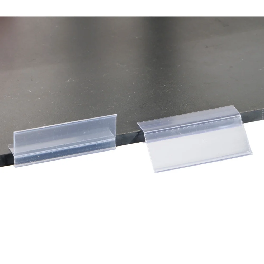 Clear Plastic Label Holders Clip On Seamlessly Wooden Glass Baskets ...