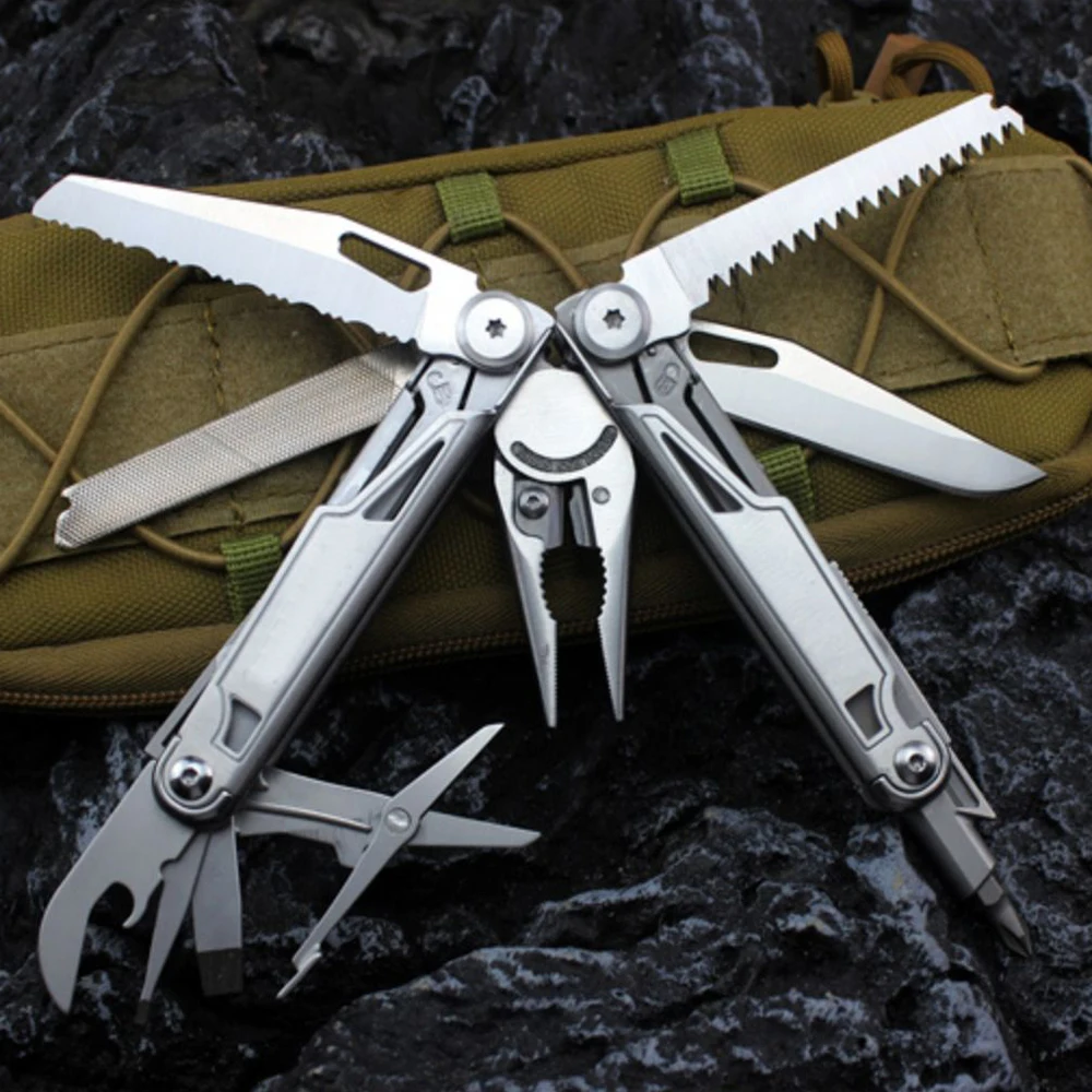 Multipurpose Folding Knife 7Cr17Mov Steel Portable Pocket Knife Pliers ...
