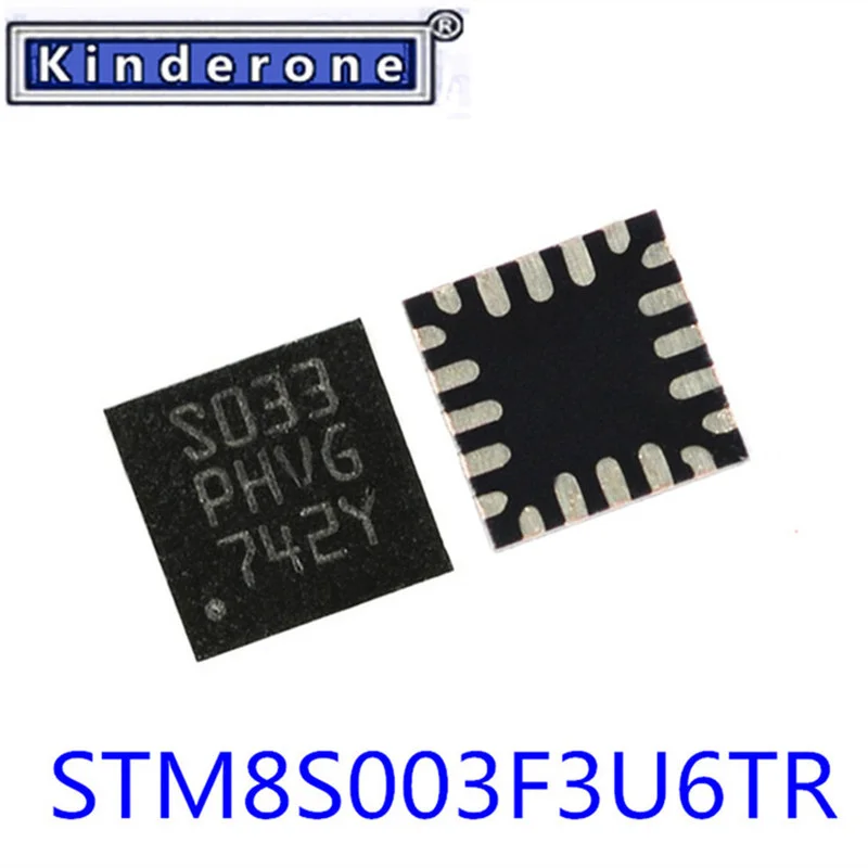 1-100PCS-Electronics-STM8S003F3U6TR-UFQFPN20-STM8S003F3U6-8bit ...