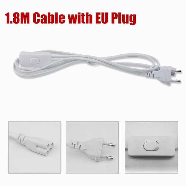 Led 220V Tube Light Room Strip With Cable Tube Lights Fixture For Home ...