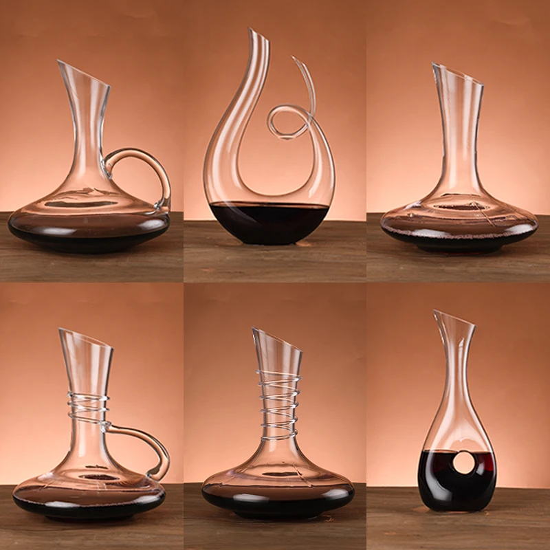 Creative Crystal Glass Quick Decanter, Modern Simple Household Red Wine ...