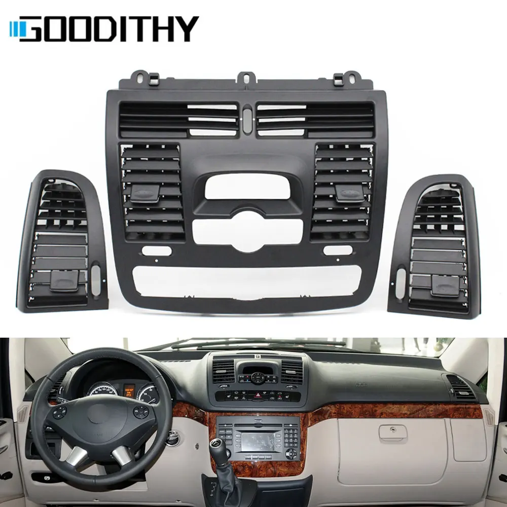 Left-Right-Central-Air-AC-Vent-Outlet-Cover-Panel-For-Mercedes-Benz ...