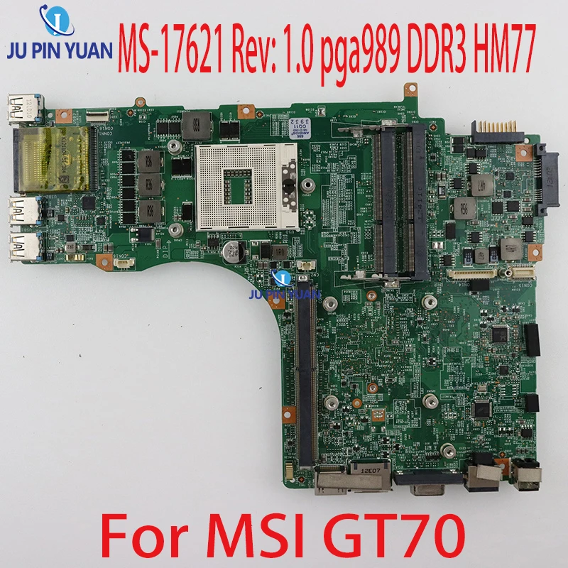 For-MSI-GT70-MS-1763-MS-1762-Laptop-Motherboard-MS-17631-MS-17621-HM77 ...