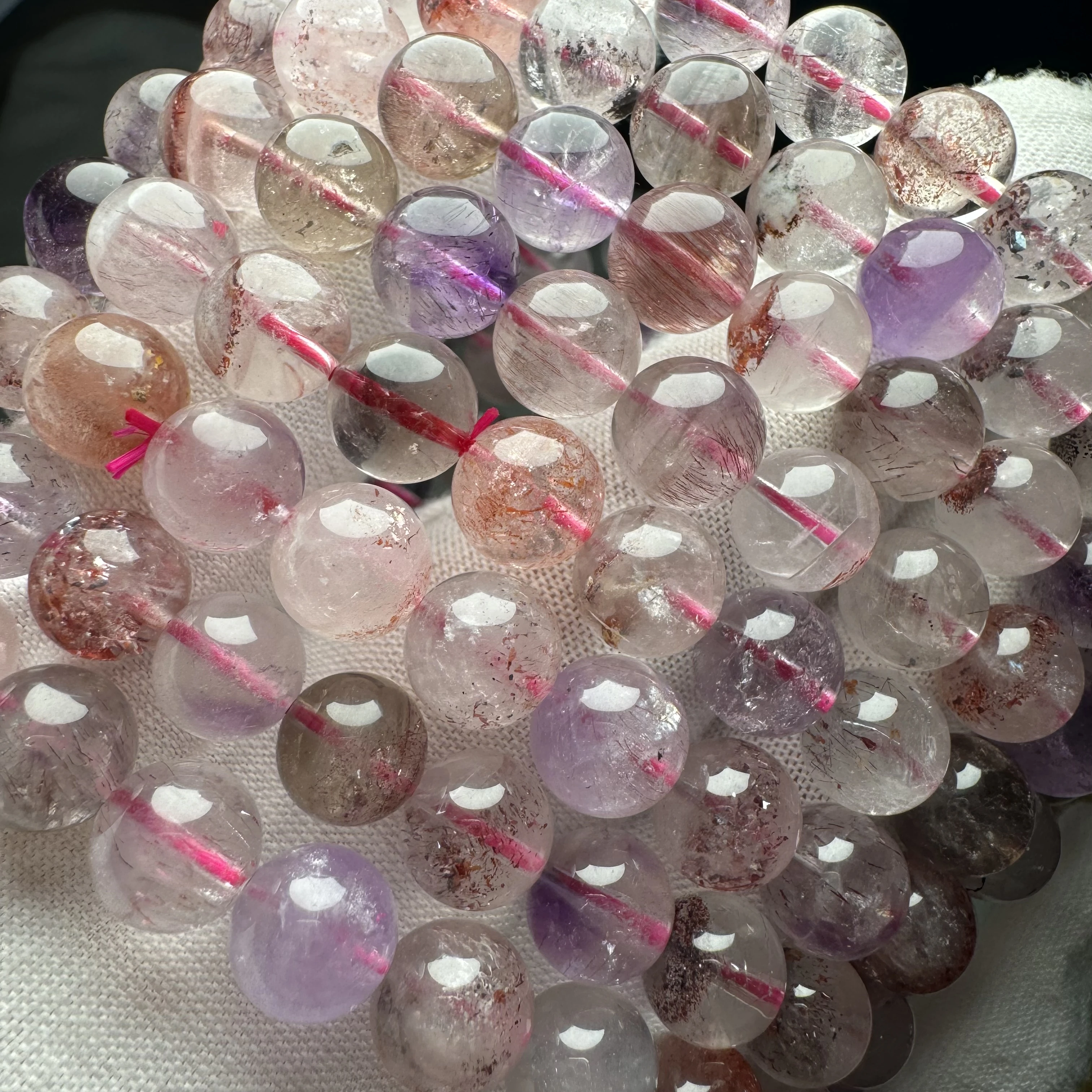 Meihan-Natural-A-Super-7-Crystal-Quartz-smooth-round-beads-stone-for ...