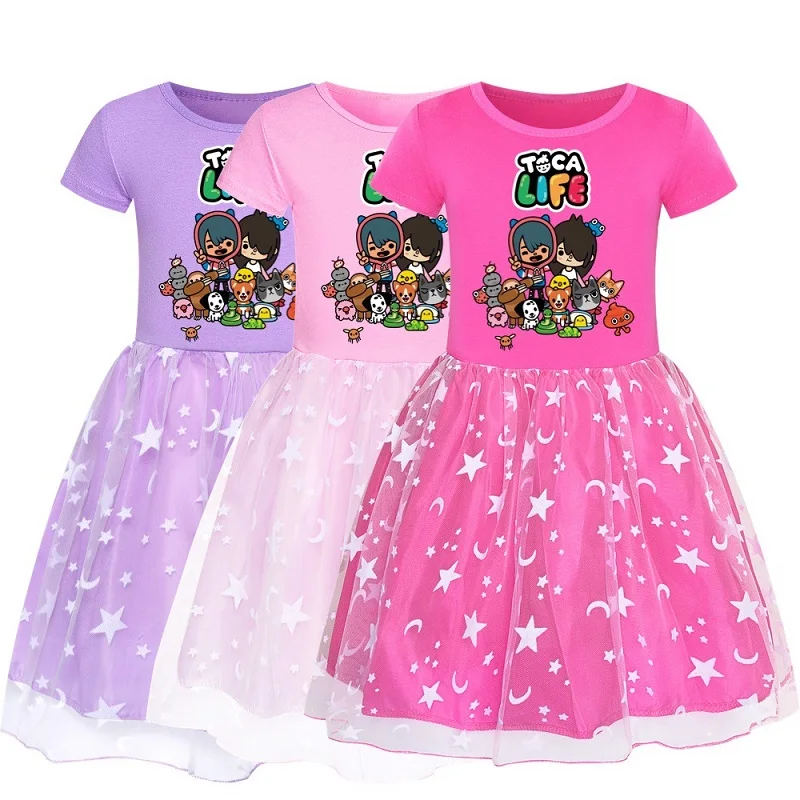 Summer-Birthdays-Dresses-Toca-Life-World-Kids-Baby-Fashion-Cotton ...