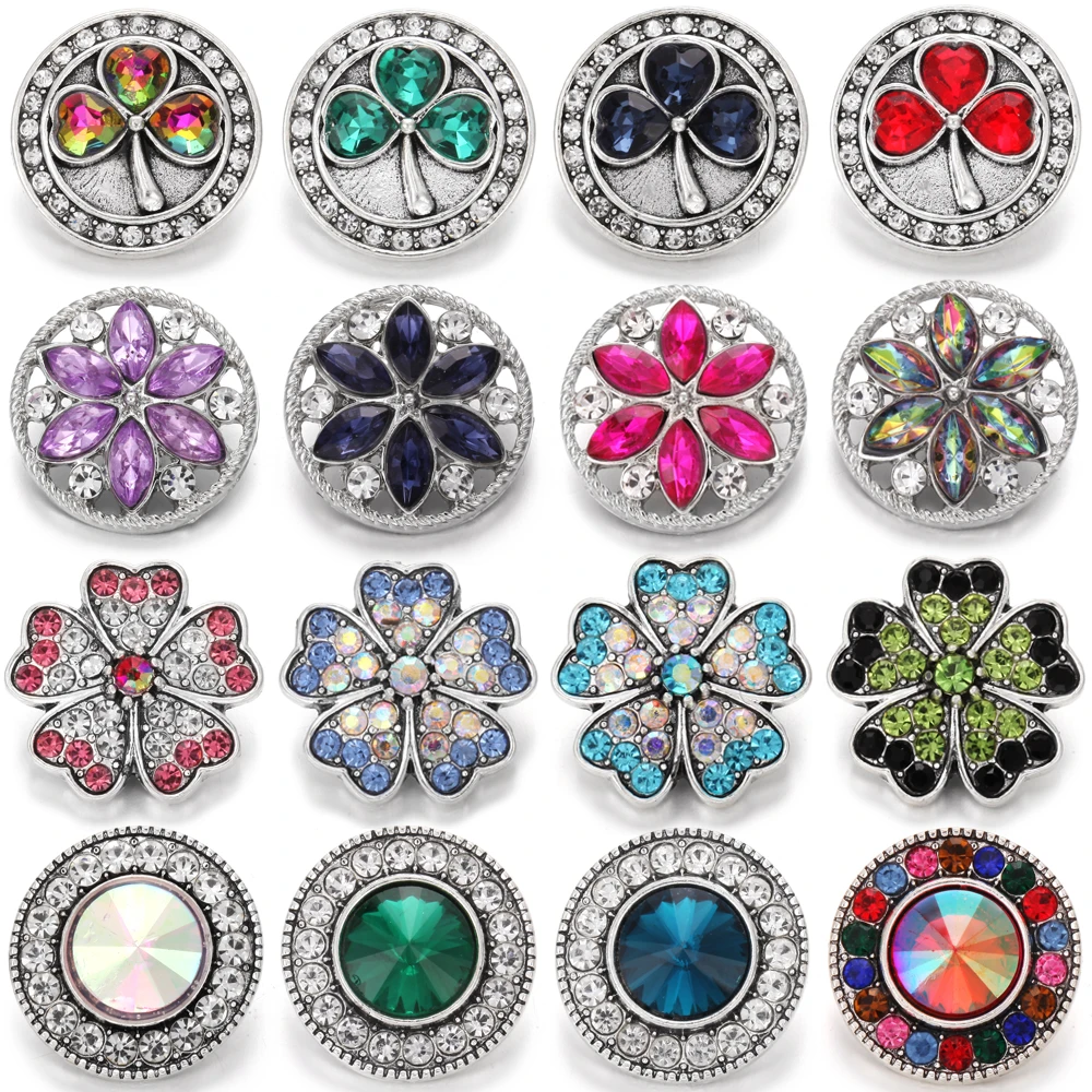 Snap Button Jewelry Bracelet | Rhinestone Snaps Buttons | Metal Snaps ...