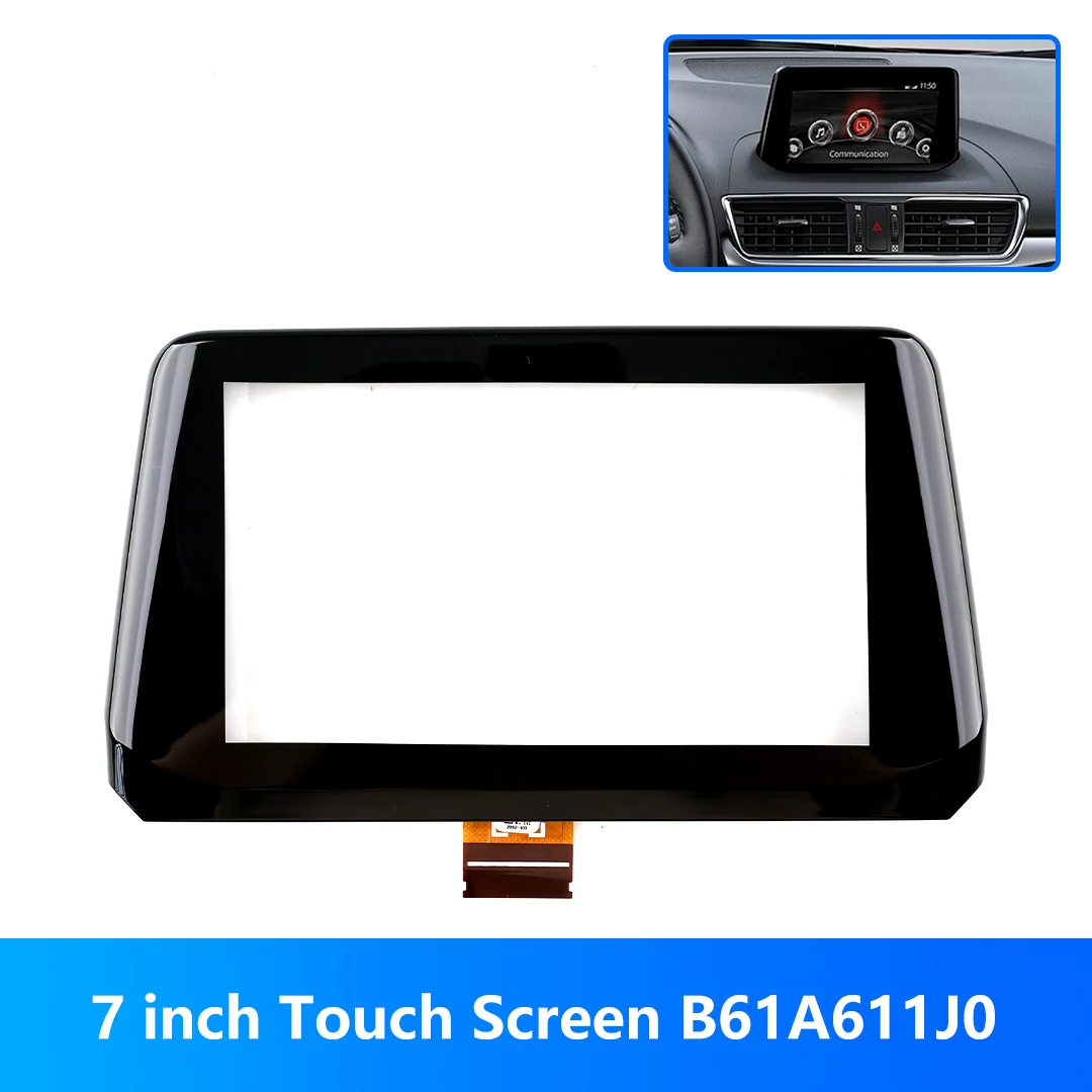 7-inch-Touch-Screen-Digitizer-OEM-B61A611J0-with-Frame-For-MAZDA-3 ...