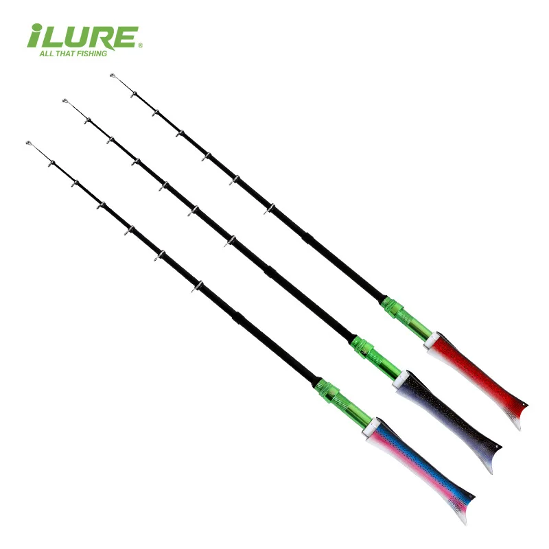 iLure Mini Retractable Fishing Rods 1.6m Length 168g Weight Telescopic ...