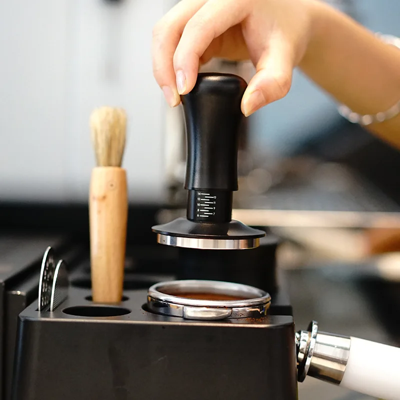51-53-58mm-Coffee-Tamper-Adjustable-Depth-with-Scale-30lb-Espresso ...