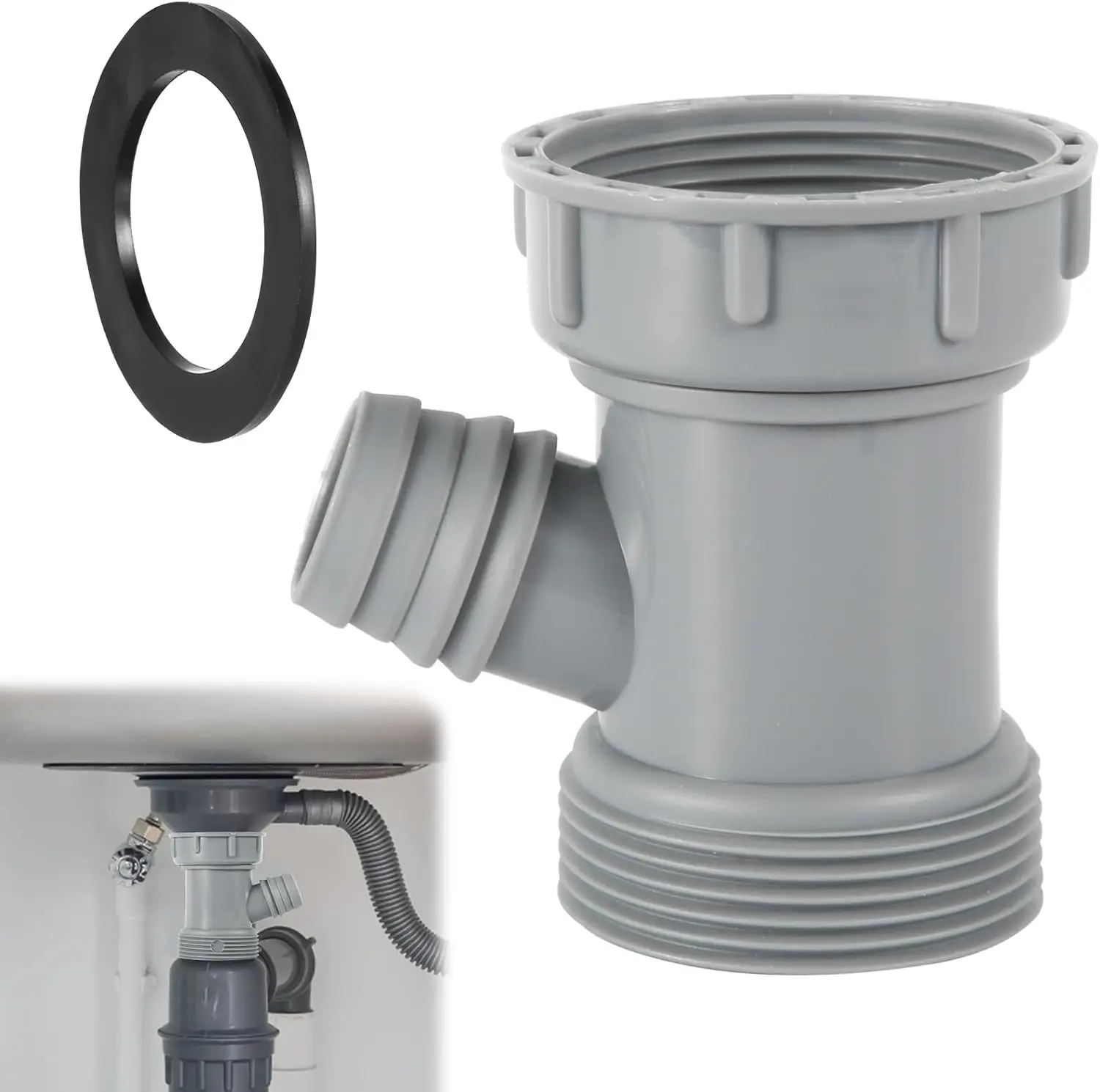 Kitchen-Sink-Drain-Y-Shaped-Pipe-Adapter-with-Female-to-Male-Thread ...