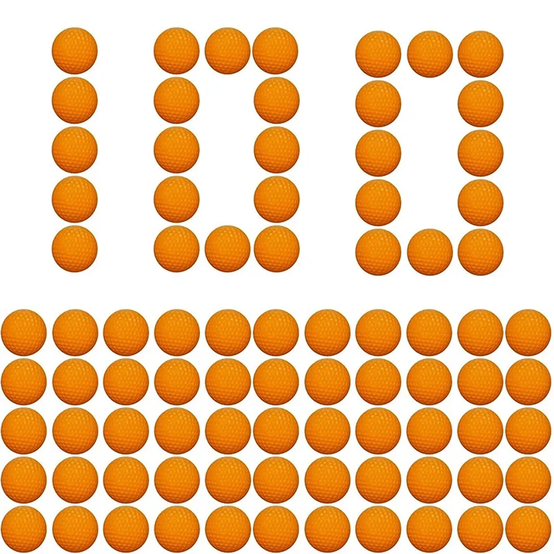 TISNERF-100PCS-Original-PU-Round-Ball-Bullets-Refill-Darts-Pack-for ...