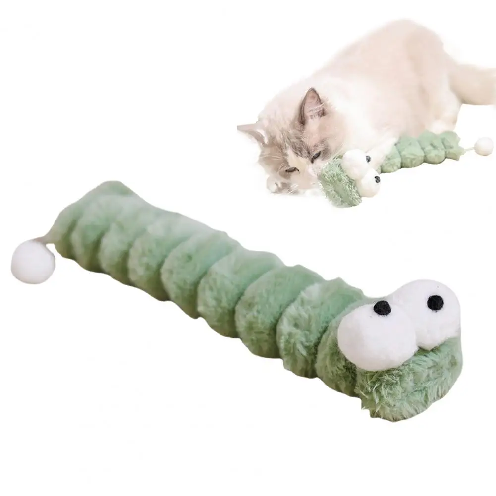 Cat Bite Kick Toy Cat Kick Toy Cat Plush Caterpillar Toy with Catnip ...