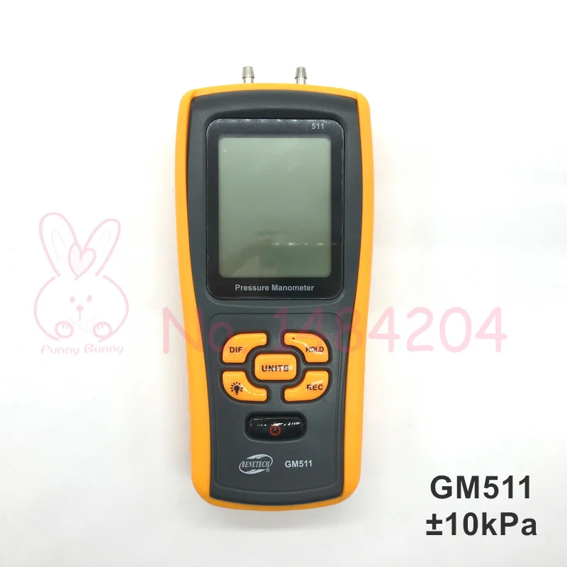 Manômetro digital gm511 +/ 10 kpa, medidor de pressão portátil usb ...