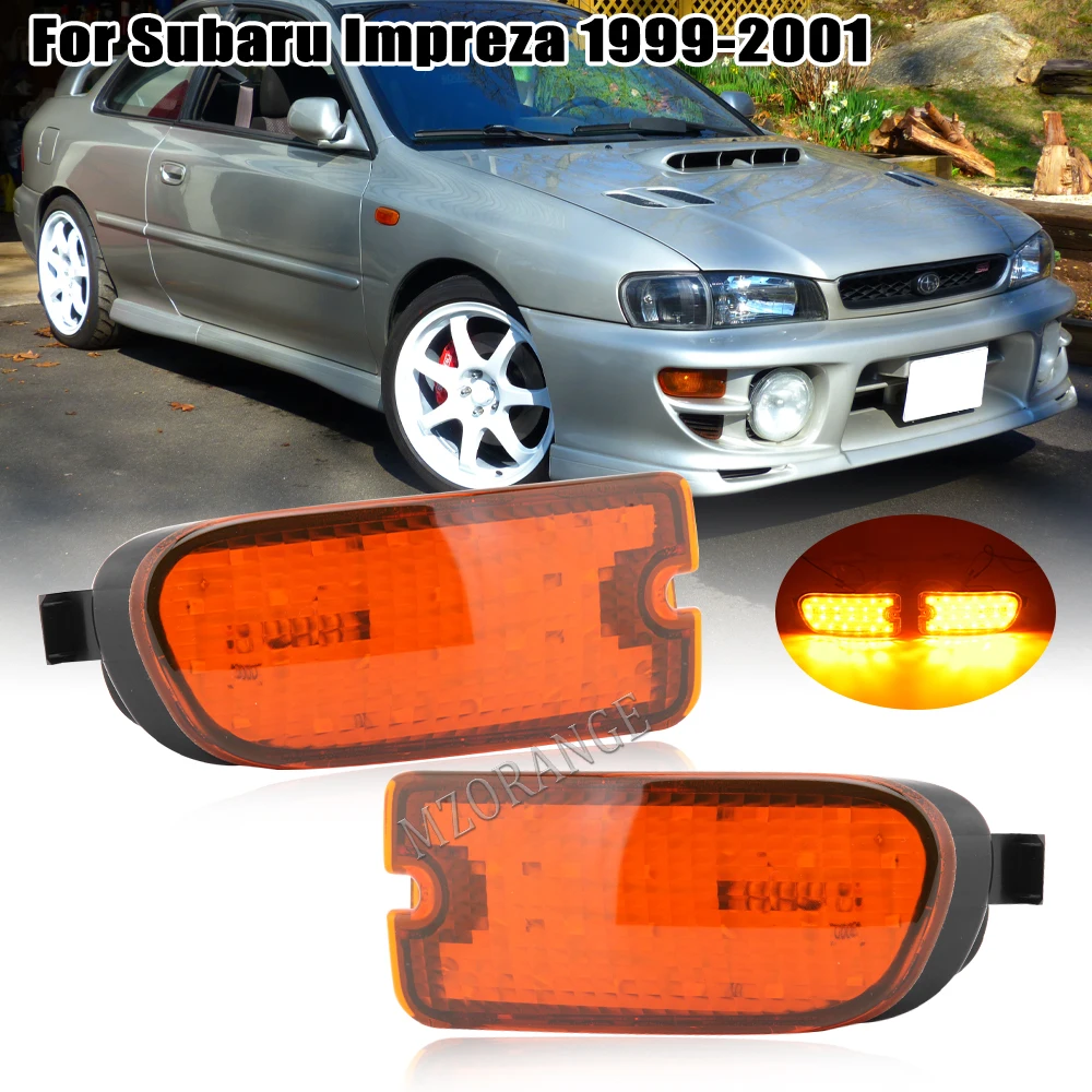 Car Front Led Turn Signal Indicator Lights For Subaru Impreza Rs Coupe ...