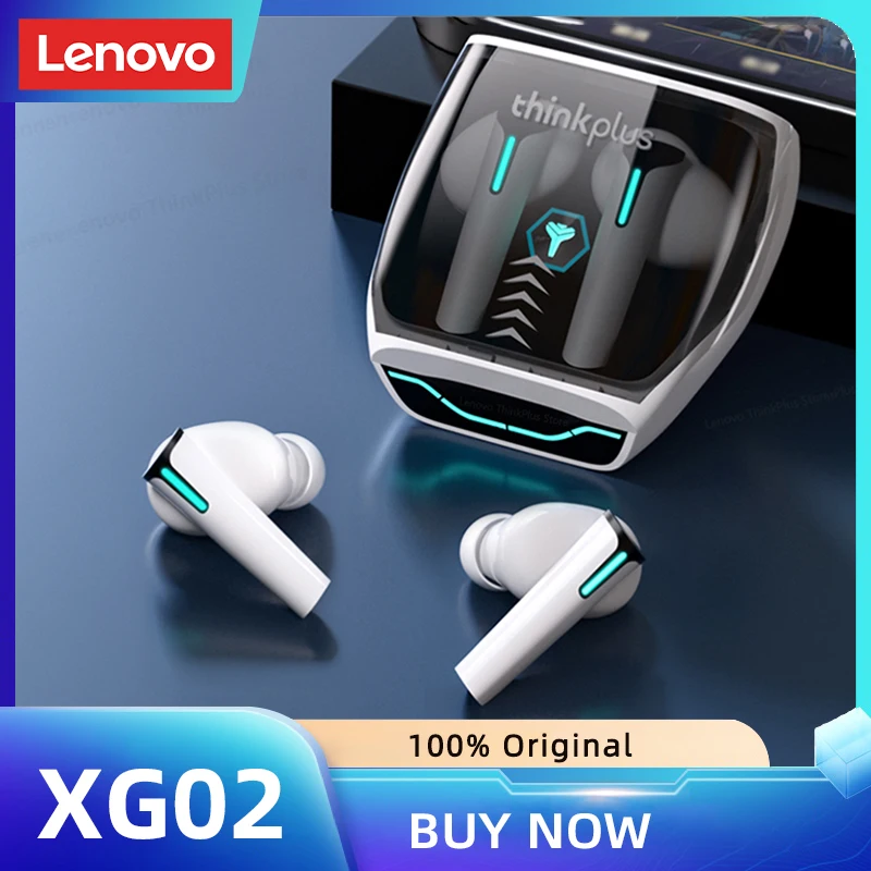 Original Lenovo XG02 Gaming Earphone 45ms Low Latency TWS Earbuds with ...
