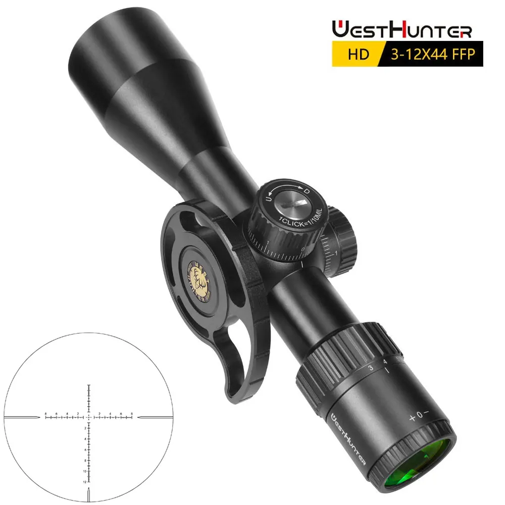 Westhunter-HD-Compact-Scope-3-12X44-FFP-Primeiro-Avi-o-Focal-Ca-a ...