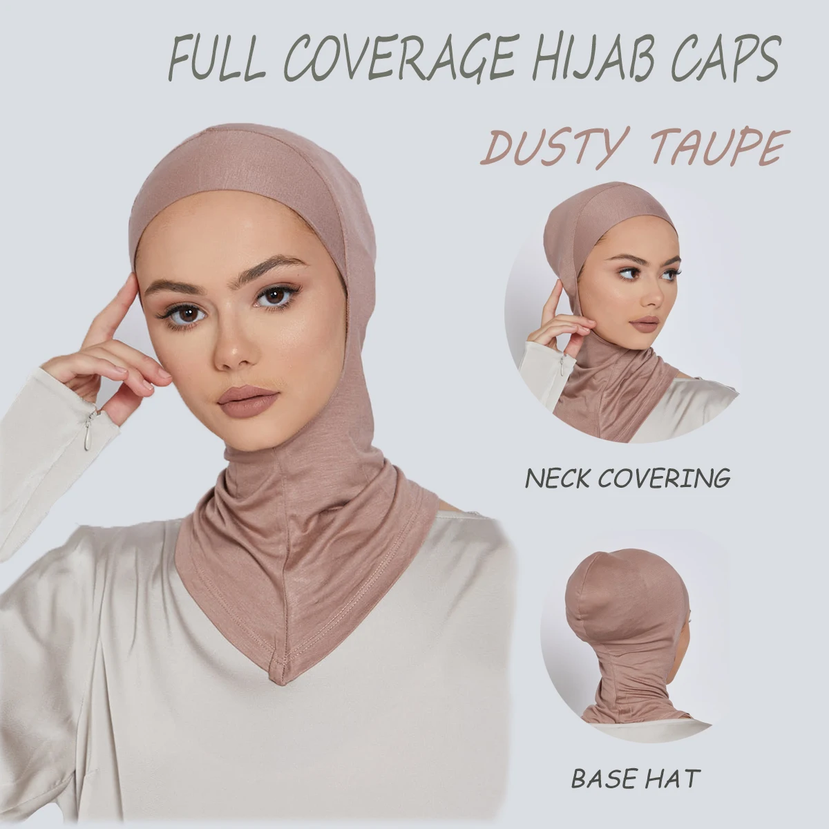 Full Coverage Hijab Caps Muslim Underscarf Women Veil Hijab Muslim Women Scarf Turbans Head For ...