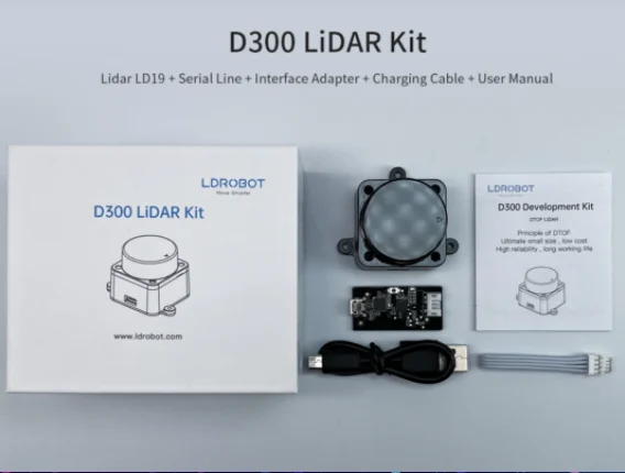 Ldrobot D300 Lidar Kit Dtof Ros Car Slam Navigation Scanning Laser ...
