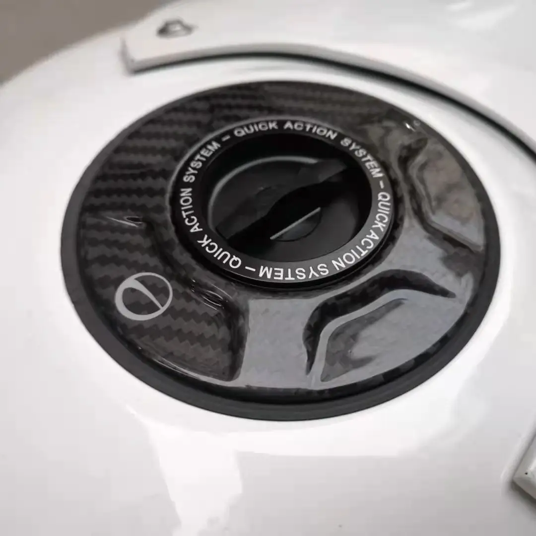 Carbon Fiber Fuel Tank Cap Gas Oil Tank Cover Case For Aprilia Rsv 1000 ...
