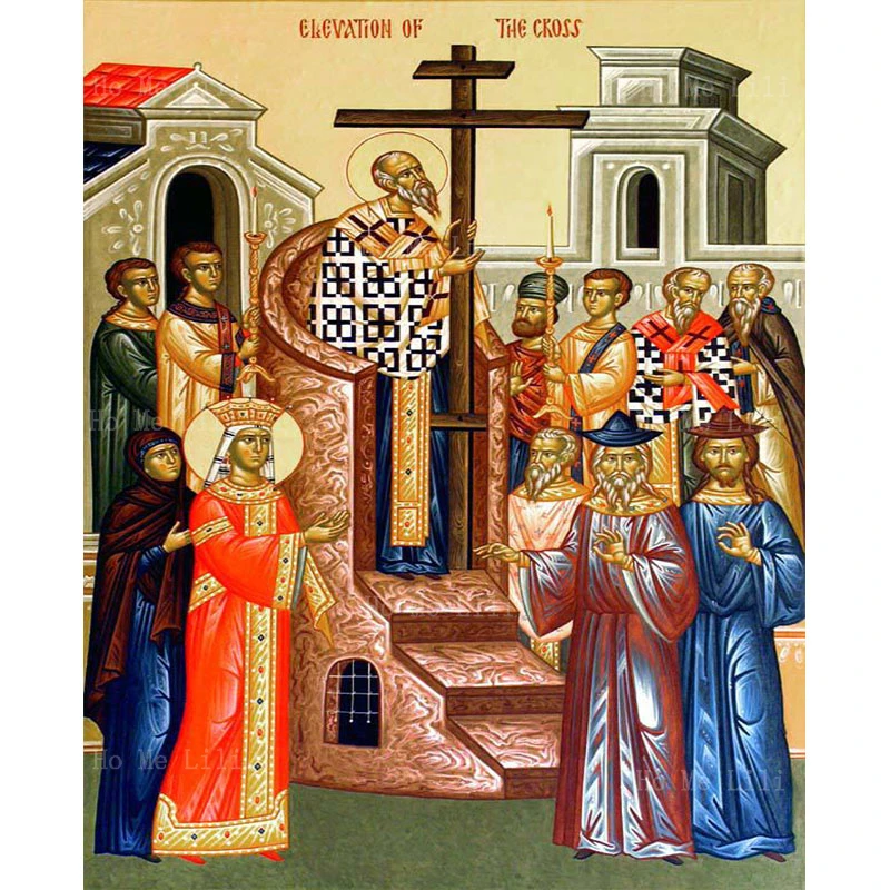 Jesus-Christ-Greek-Icons-Exaltation-Of-The-Holy-Cross-Cured-Ten-Lepers ...