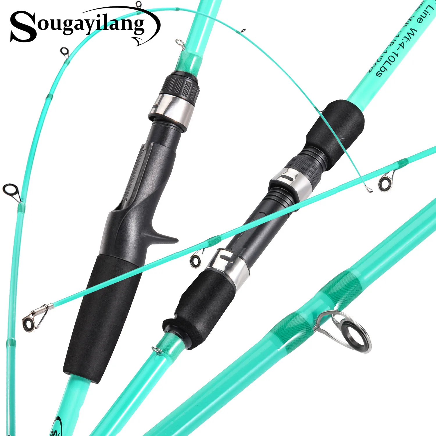 Sougayilang-Spinning-Casting-Fishing-Rod-1-8-2-1m-Rods-4-Sections ...