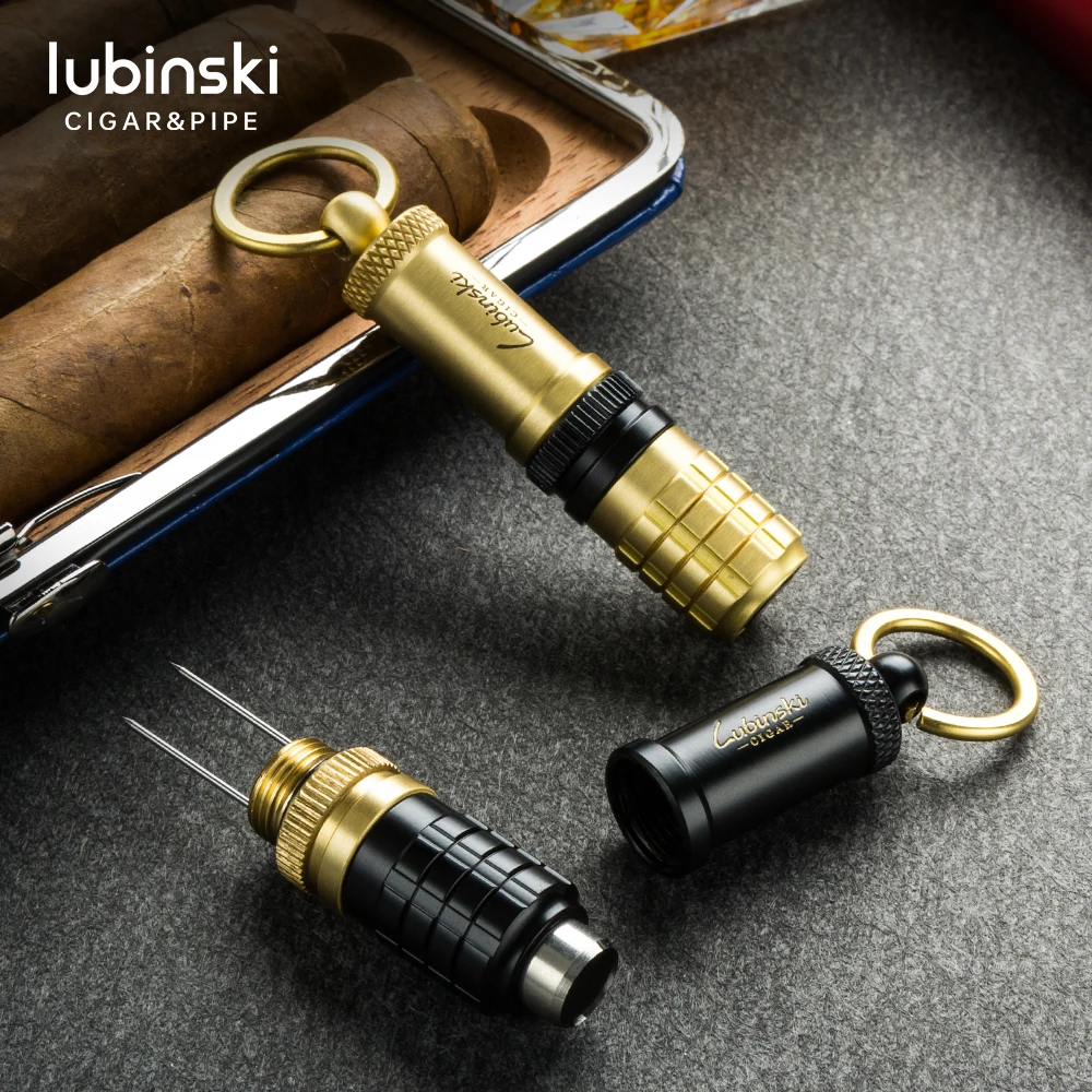 LUBINSKI-Cigar-Draw-Enhancer-Tool-Portable-Bronze-Copper-Material-Cigar ...